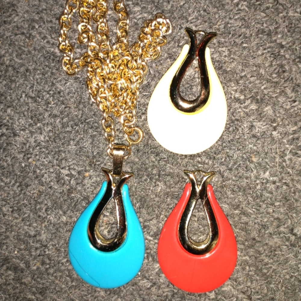 Mid Century Interchangable Necklace. - Gem